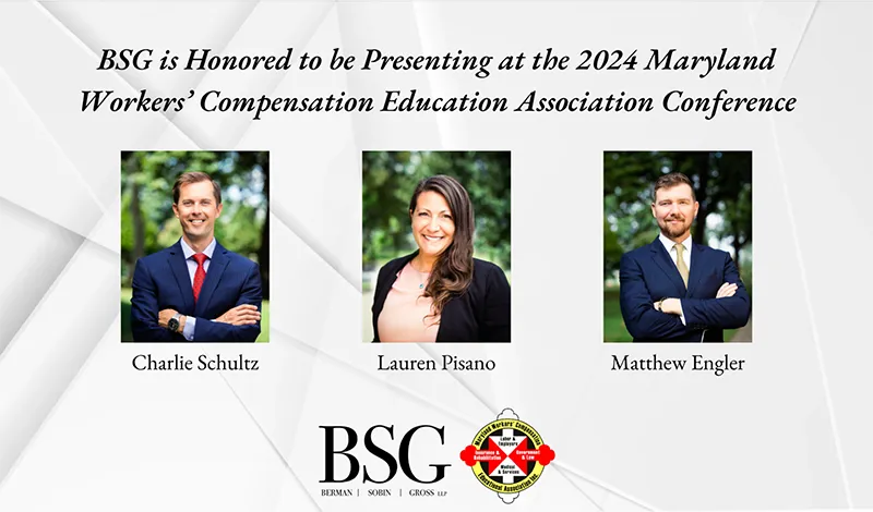 BSG Law is Honored to Have Three Partners Presenting at the Maryland ...